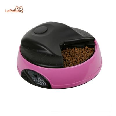 China Pet Cat Puppy Automatic Animal Feeder With 4 Trays Programmable Timer for sale