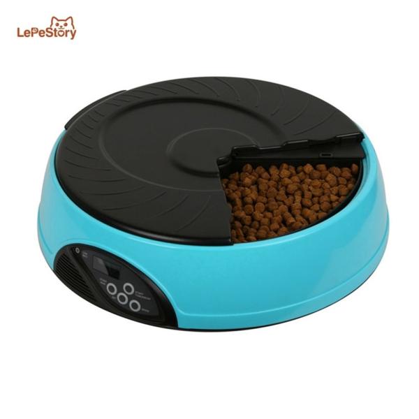 Quality Six Food Trays Automatic Pet Feeder Designed for Small Animals and Dry and Wet Food for sale