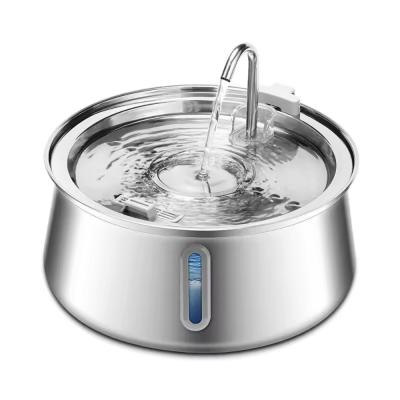 China 4L SUS304 Stainless Steel Cat Water Fountain Ultra Quiet Automatic Pet Water Dispenser for sale