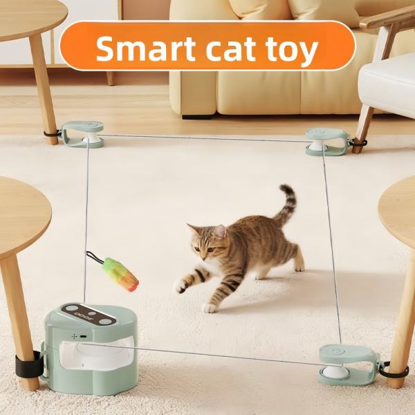 Quality Indoor Wireless Cat Toy Rechargeable Automatic Interactive Cat Teaser For for sale