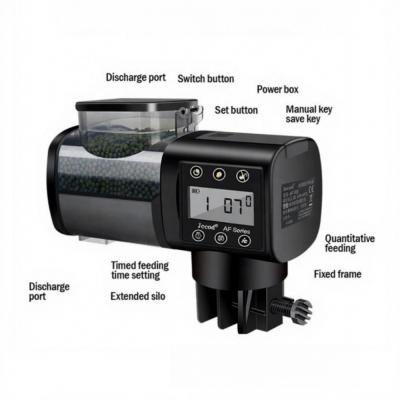China Large Capacity Smart Automatic Fish Feeder For Aquarium Timer Dispenser Moisture Proof for sale
