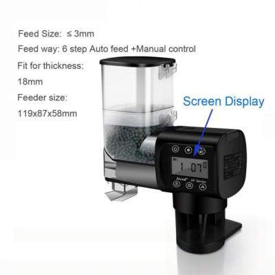 China Large Capacity Smart Automatic Fish Feeder For Aquarium Timer Dispenser Moisture Proof for sale