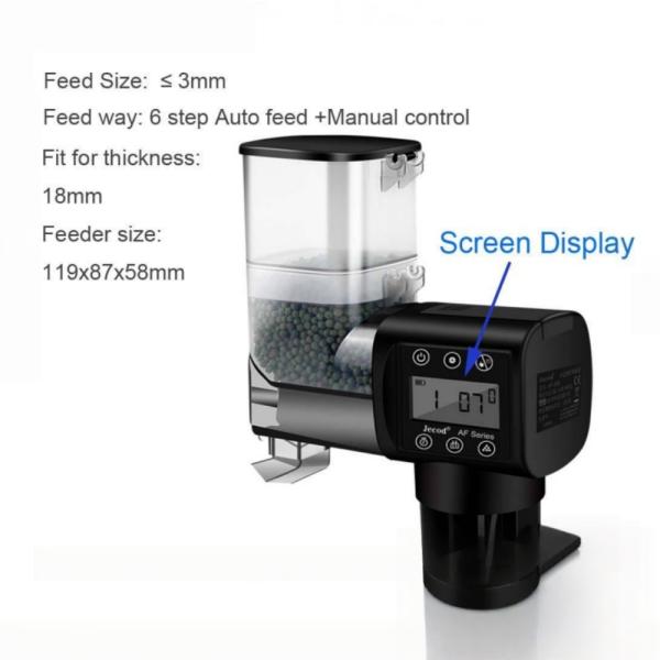Quality Large Capacity Smart Automatic Fish Feeder For Aquarium Timer Dispenser Moisture for sale