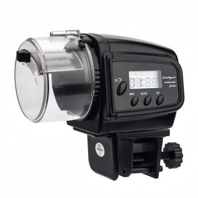 China Automatic Aquarium Fish Feeder Smart Timing Food Dispenser With Digital Display for sale