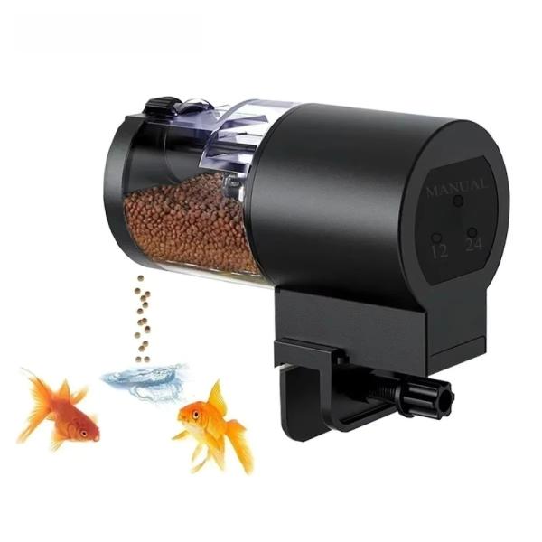 Quality Intelligent Timed Fish Tank Auto Feeder Ornamental Fish Turtle Aquarium Food Dispenser for sale