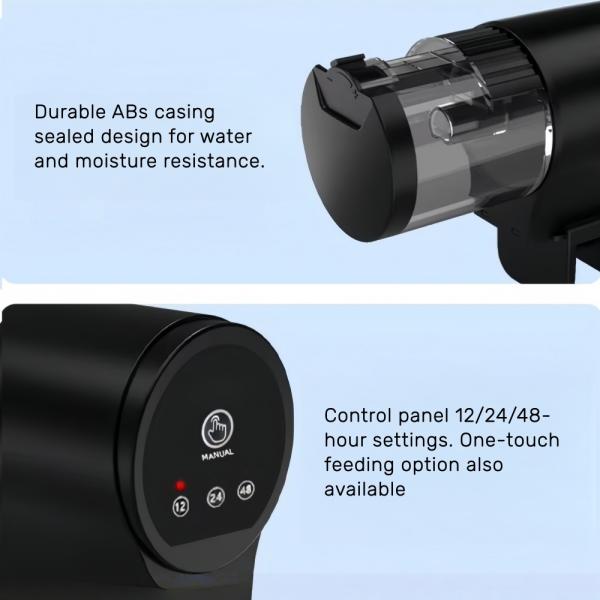 Quality Digital Aquarium Fish Feeder With Timer Programmable Automatic Turtle Food for sale