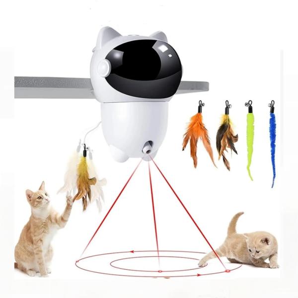 Quality Automatic Plastic Smart Pet Toy LED Laser Interactive Teasing Toy For Dogs Cats for sale