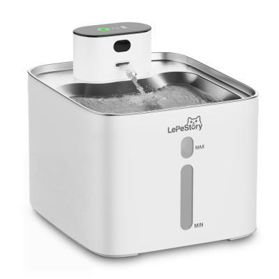 China 4.2L Wireless Cat Water Fountain With Sensor Timer Dog Pet Drinking Dispenser for sale