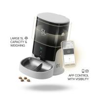 Quality 5L RFID Automatic Smart Cat Feeder Dual Bowl 1080P HD Camera Multi-Cat for sale