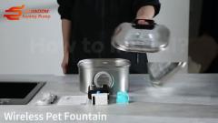 Wireless Cat Water Fountain 4200mAh Battery Operated