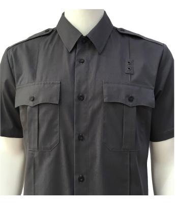Cina Camicia tattica militare delle poli di cotone camice offcial nere del popeline in vendita