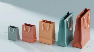 China Brown Cardboard Paper Gift Bags Bulk Customizable For Party Favors for sale