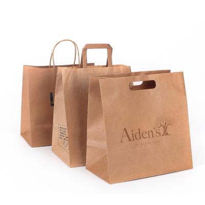 China Custom Printed Paper Retail Shopping Bags Bulk Order With Loop Handle for sale
