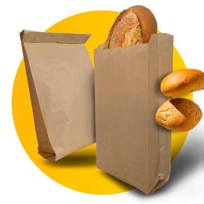China Natural Brown Greaseproof Kraft Paper Pastry Bags Tear Resistant For Cookie for sale