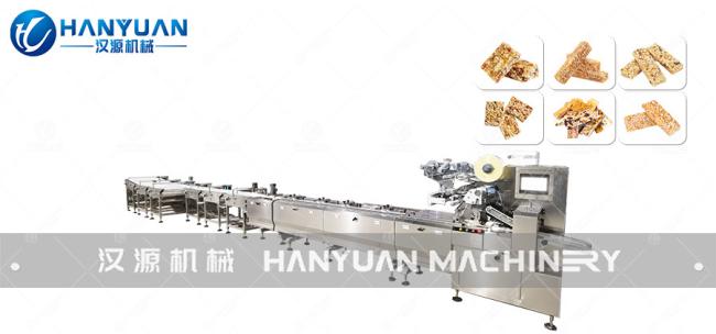 Soft Puffed Rice Candy Bar Packing Machine