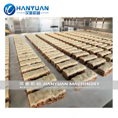 China Double Layer Cereal Protein Bar Ultrasonic Cutting Production Line for sale