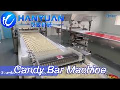 Strawberry Cake Production Line with Active Cooling Function 4000kg Heavy Duty 30×6 Meters Layout Candy Bar Machine