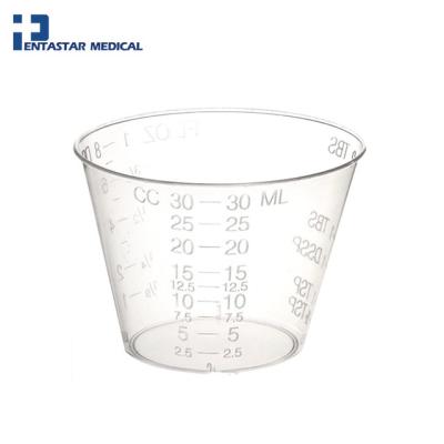 China Medical Disposable Plastic Measuring Medicine Cups with Clearly Scale for sale