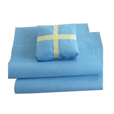 China PP spunbond meltblown laminated 50GSM SMS fabric roll sterilization crepe wrap for sale