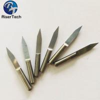 China 1-2 Flutes Engraving CNC Bits Solid Carbide Flat Bottom V Shape Groove End Mill for sale