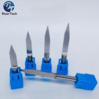 China 1-2 Flutes Engraving CNC Bits Solid Carbide Flat Bottom V Shape Groove End Mill for sale