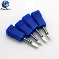 China 1-2 Flutes Engraving CNC Bits Solid Carbide Flat Bottom V Shape Groove End Mill for sale