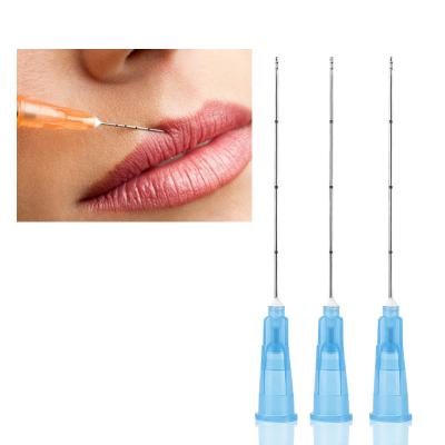 China Safety injection factory disposable 25g 38mm blunt tip micro cannula for filler korea for sale