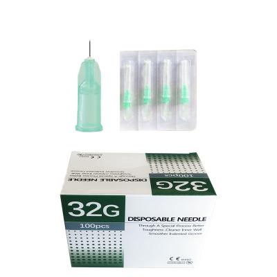 China Agulha hipodérmica estéril da arma meso alta da segurança para o corpo 30G 32G 34G 1.5mm 4mm 6mm à venda