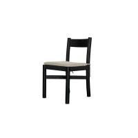 China Black Solid Wood Upholstered Dining Chair  CYC-016 for sale