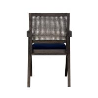 China Cane Back Solid Wood Upholstered Armchair CYC-019-CB for sale