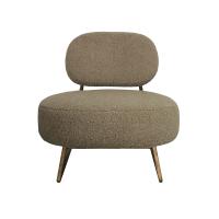 Quality Soft Textured Solid Wood Lounge Chairs 78*78*77cm Mid Century Accent Chair for sale
