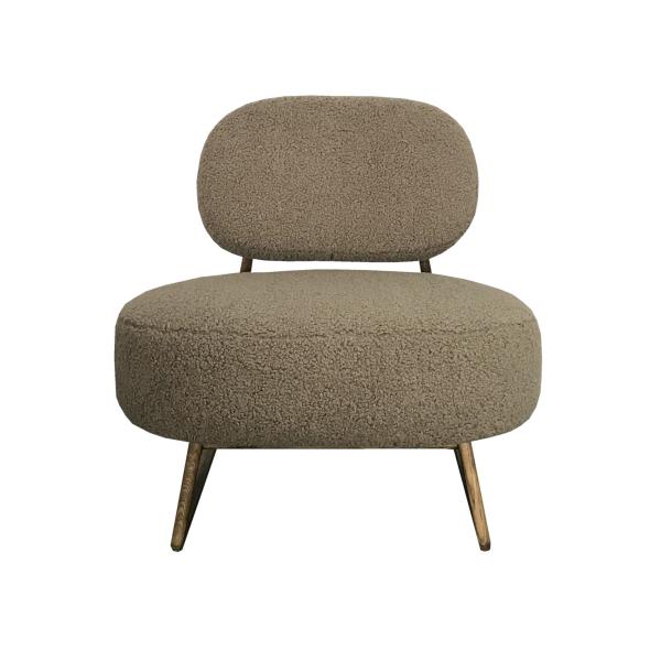 Quality Soft Textured Solid Wood Lounge Chairs 78*78*77cm Mid Century Accent Chair for sale