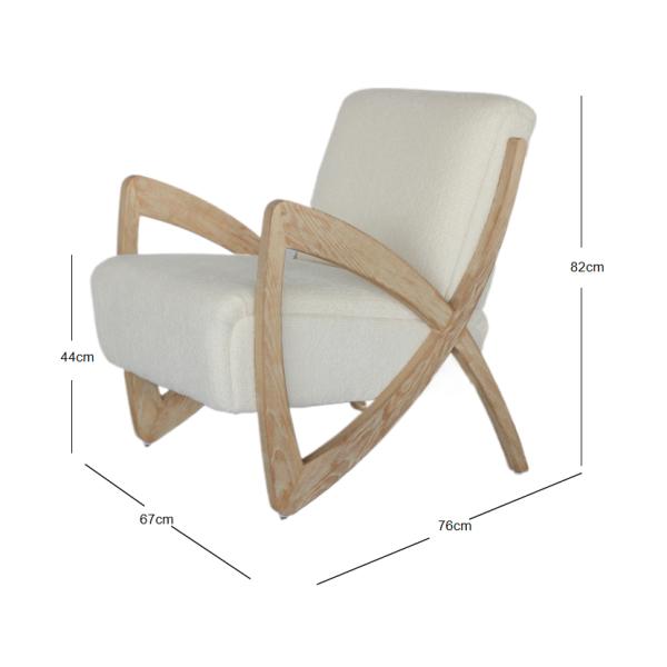 Quality Scandinavian Solid Wood Upholstered Lounge Chair CYC-005 for sale