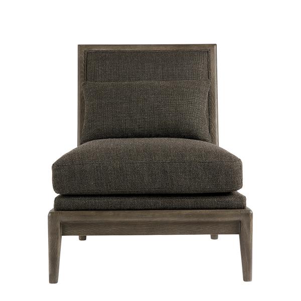 Quality Eco Friendly Linen Upholstered Lounge Chair With Soft Padded Backrest And Cushion for sale