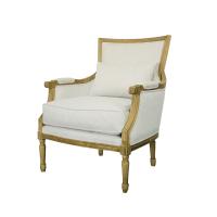 Quality French Country Solid Wood Lounge Chairs Sunshine Resistance Farmhouse Accent for sale