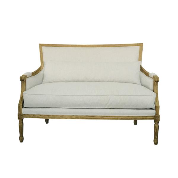 Quality Solid Wood French Country Lounge Chair 129*72*91cm Stylish For Living Room for sale