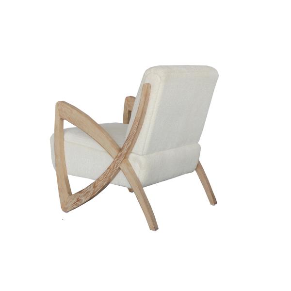 Quality Scandinavian Solid Wood Upholstered Lounge Chair CYC-005 for sale