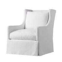 Quality Elegant Linen Slipcover Upholstered Accent Armchair Easy Cleaning Long Lasting for sale