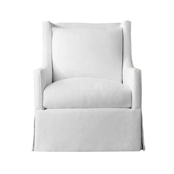 Quality Transitional Skirted Wingback Accent Chair, Single Seat – LG-5002 for sale