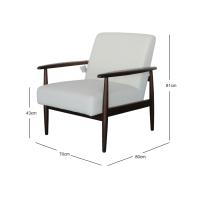 China Solid Wood Upholstered Armchair CYC-014 for sale