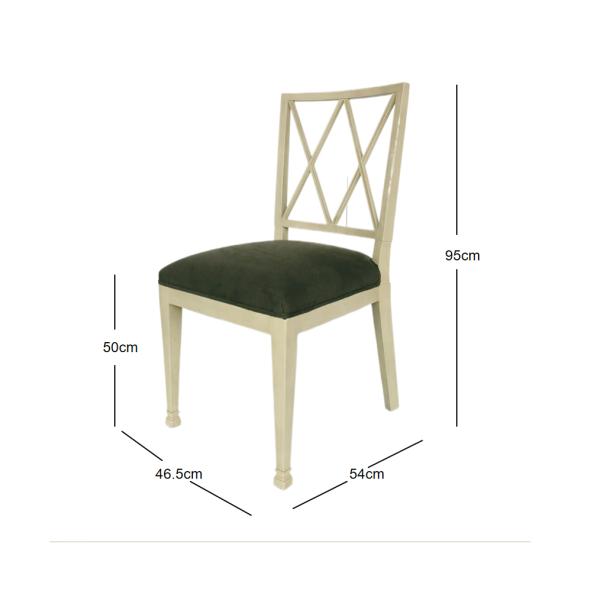 Quality Double-x Back Upholstered Dining Chair CYC-026 for sale
