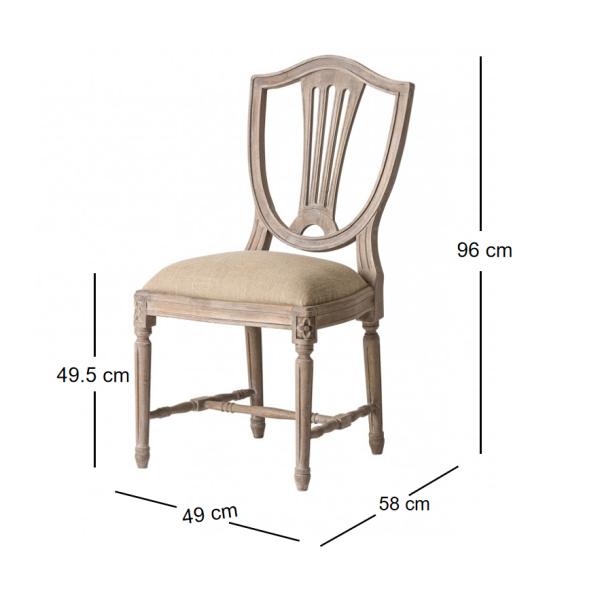 Quality Shield Back Upholstered Wood Dining Chair CYC-052 for sale