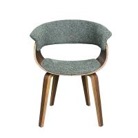 Quality Upholstered Bentwood Dining Chair Modern Design Curved Wood 62×52×79cm for sale