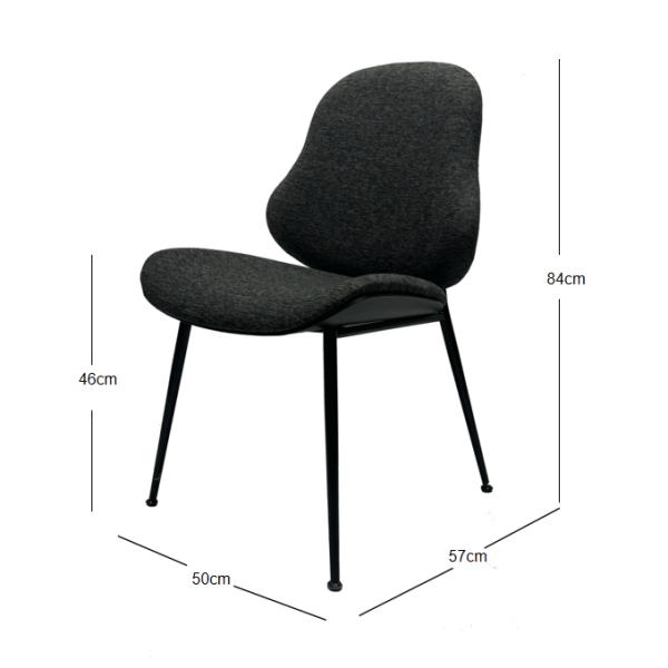 Quality Curved-back Upholstered Dining Chair BW-504 for sale