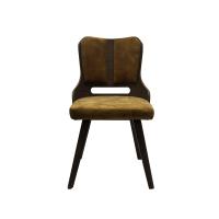 Quality Upholstered Curved Wood Dining Chair 52×56×91cm Contemporary Long Lasting for sale