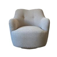 Quality Comfort Upholstered Swivel Chairs Modern Swivel Accent Chair With Curved for sale