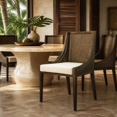 China WRAPAROUND CANE DINING CHAIR CYC-027-BRW for sale