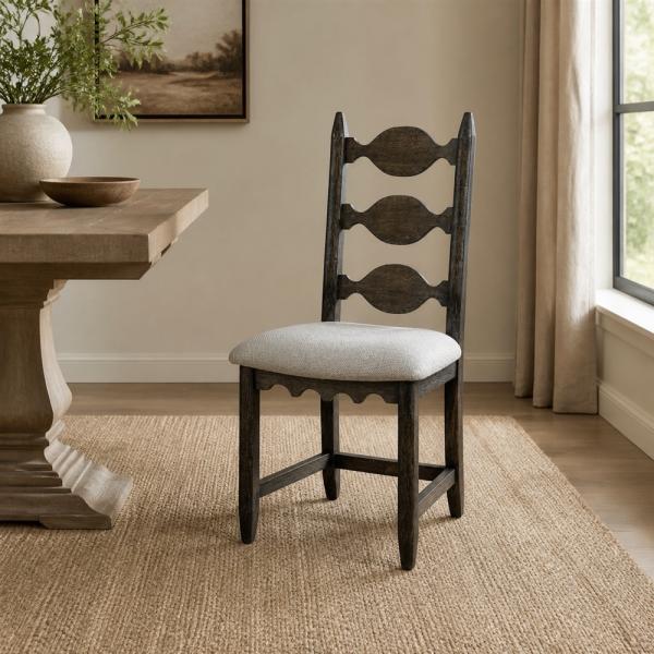 Quality Sculpted Ladder Back Upholstered Dining Chair CYC-056 for sale