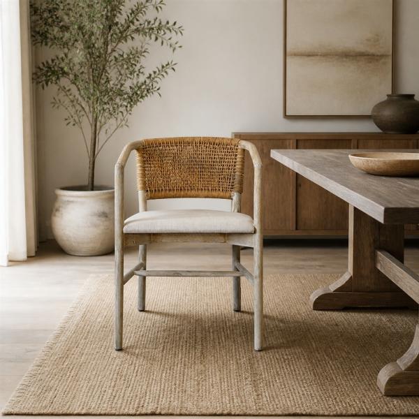Quality Woven Rattan Back Dining Armchair CYC-059 for sale