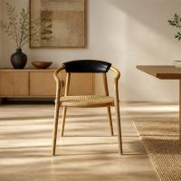 Quality Cane Seat Curved Wood Dining Armchair CYC-067 for sale